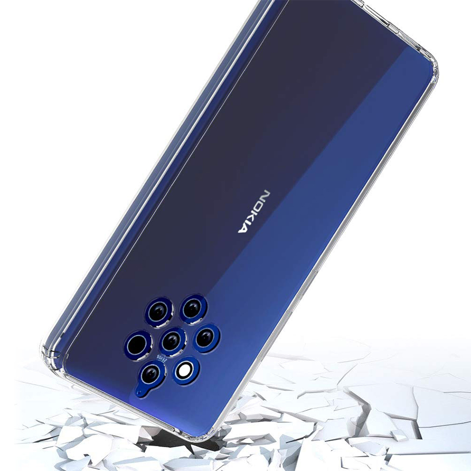 Slim Hybrid Acrylic Bumper Case for Nokia 9 PureView (Clear)